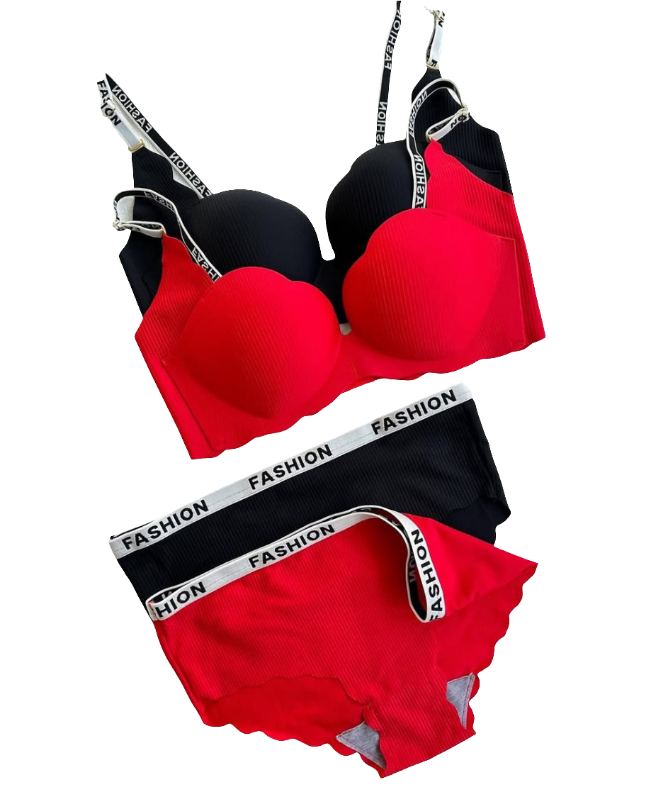 Fashion Edge Bold Contrast Bra & Panty Set – SÜHADESIRES